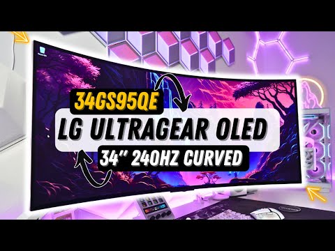 LG 34" UltraGear OLED 34GS95QE Curved Gaming Monitor Review : 240Hz UltraWide WOLED