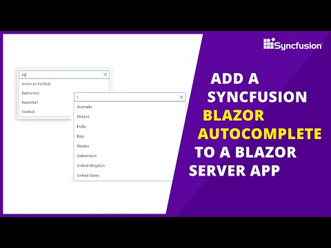 Learn Add a Blazor AutoComplete Component to a Blazor Server App - Mind Luster
