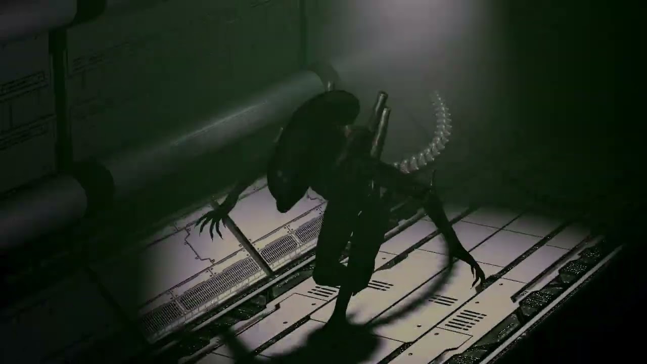 [C4D/AI] Xenomorph Run Cycle