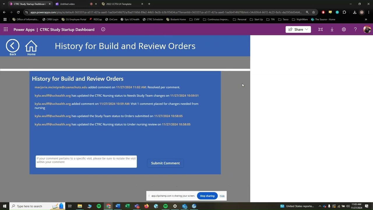 CTRC Study Startup Dashboard Training Video with CC