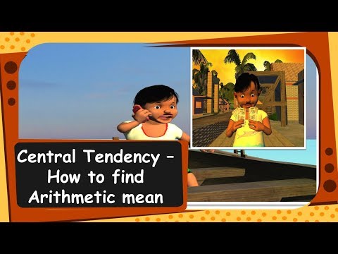 Maths - Central Tendency : How to find arithmetic mean - English
