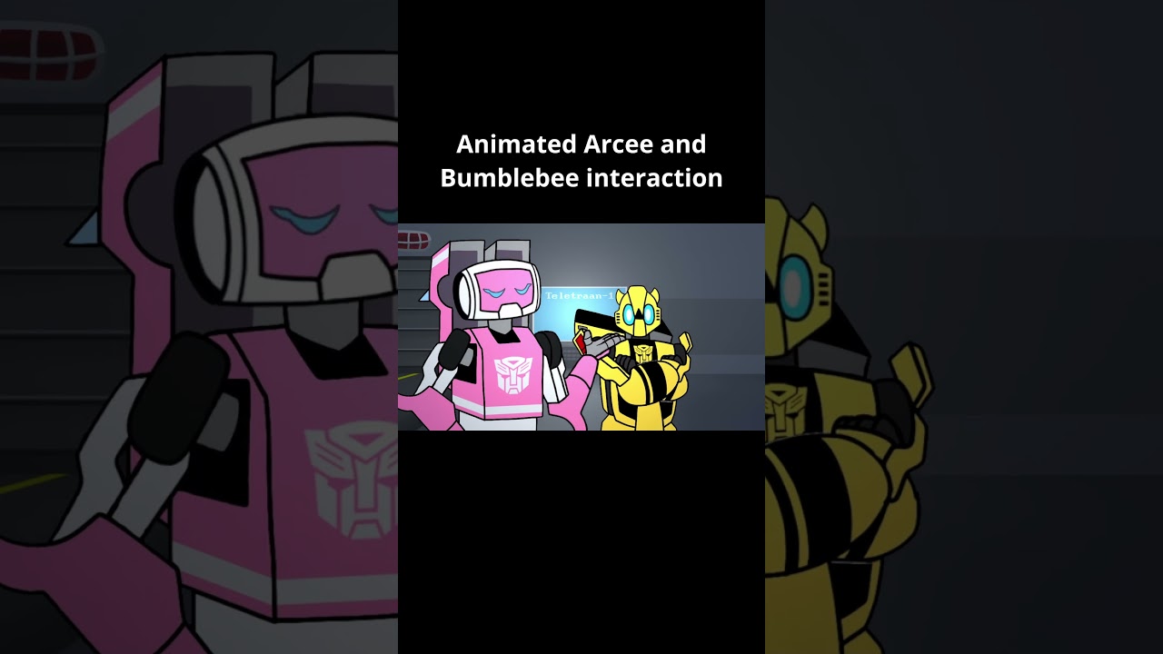 Animated Arcee and Bumblebee Interaction #transformers
