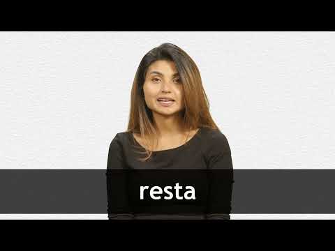 Traducción en inglés de “RESTA” | Collins Diccionario español-inglés