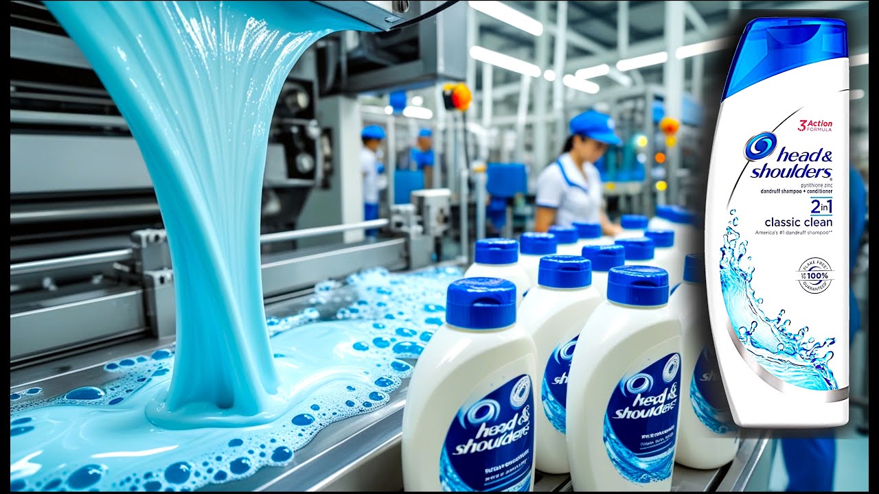 How SHAMPOO is Made in Factory 🚿 | SHAMPOO Factory Process