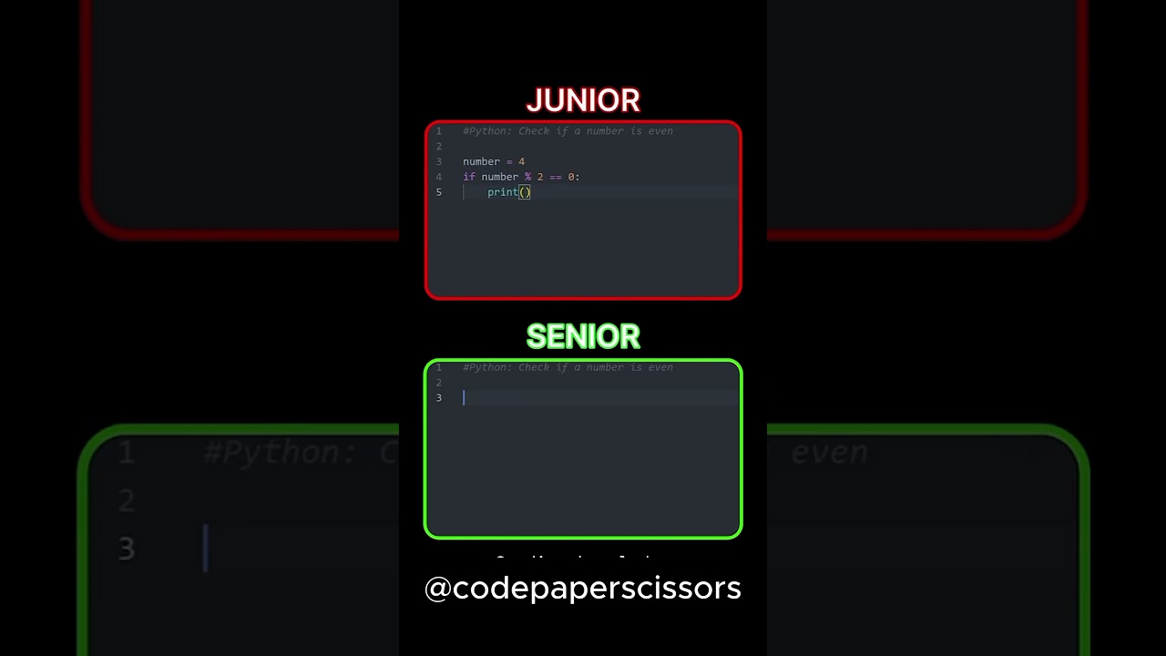 Senior Developer vs Junior Developer 💻 | #codinglife #devhumor