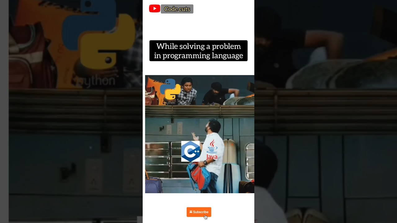 python vs other languages 😂|while solving a problem|number of lines #codinghumor #codingmemes