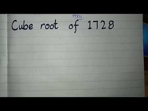 Cube Root Of 1728