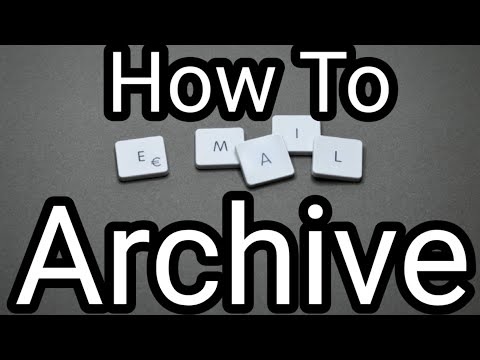 How To Archive an Email - Gmail, Yahoo, Aol - Tutorial: Save Your Important Emails