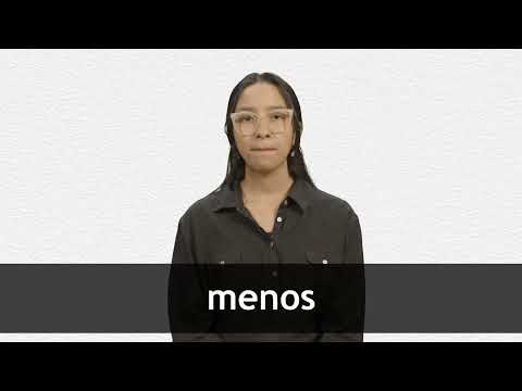 Traducción en inglés de “MENOS” | Collins Diccionario español-inglés