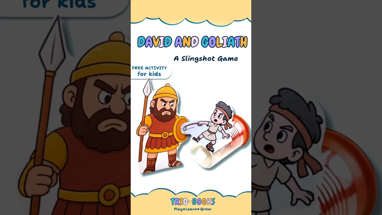 David and Goliath Bible Game for Kids | Fun Christian Activity for Sunday School & Home