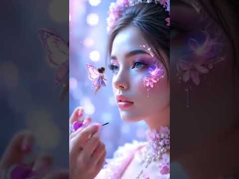 #trending #trendingshorts Magical Fairy Glow โจ๐งโโ๏ธ | Enchanted Beauty Look ๐ #FantasyMakeup