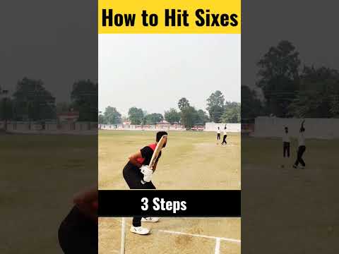 3 Easy tips to hit SIXES || #CricketTips #shorts #youtubeshorts #battingtips #shortsfeed