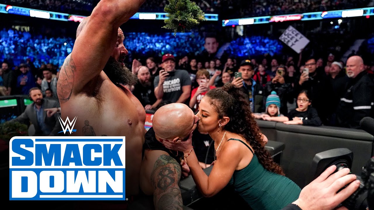 Braun Strowman enlists the help of mistletoe and ring announcer Samantha Irvin to revive Ricochet