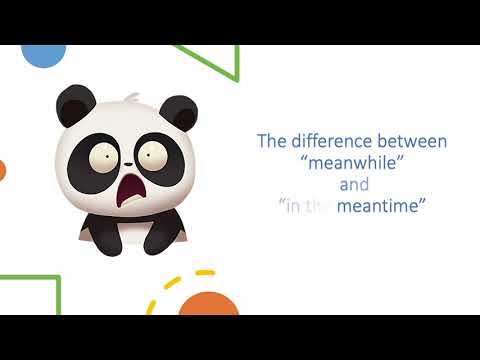 ENGLISH QUESTION difference between "meanwhile" and " in the meantime" and use