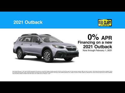Get 0% Financing on a New 2021 Subaru Outback at Bud Clary Subaru in Longview