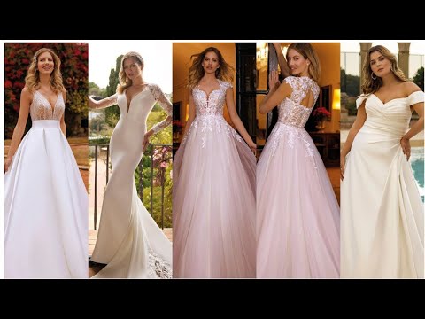 Less is more: Minimalist dresses are the essence of bridal elegance💍Choose your favorite🩷