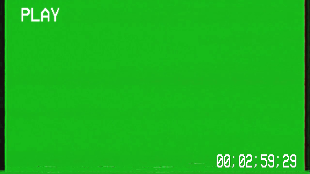 VHS GREEN SCREEN VHS TIMECODE with VHS sound FX