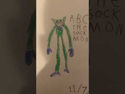 ABC-123 the sock monkey drawing #shorts
