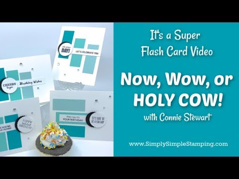 How to make Birthday cards! | 12 Easy birthday cards Now, Wow, or Holy Cow Series