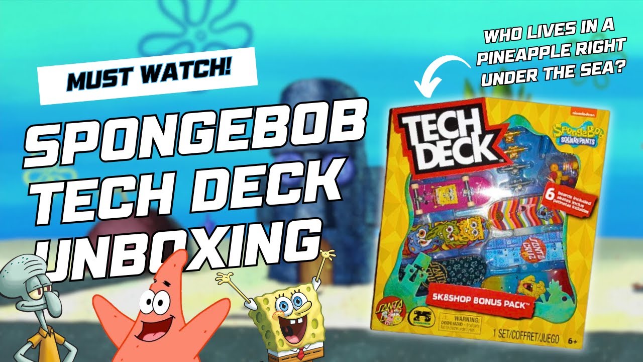 Tech Deck Spongebob Unboxing