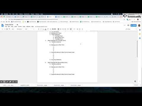 Essay Outline Template