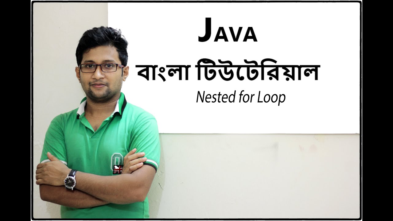 Java Bangla Tutorial For Beginners 12 -Nested for loop (Practical) Part-02
