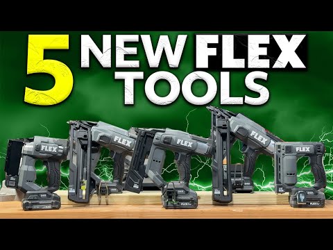 5+ New Tools From Flex! Flex 24V Nailer and Stapler Lineup