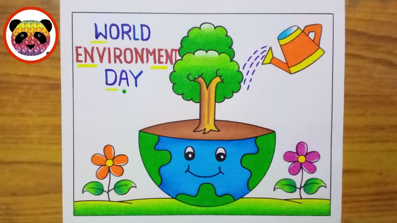 Environment Day Drawing / World Environment Day Poster Drawing / Environment Drawing / Save Earth