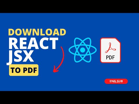How to download React JSX to PDF