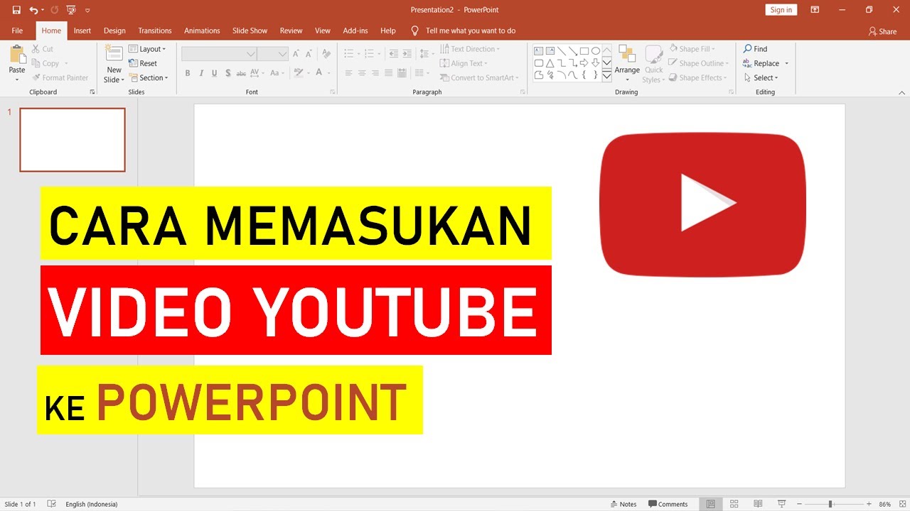 How to Add a Video from YouTube to PowerPoint || Powerpoint Tutorial