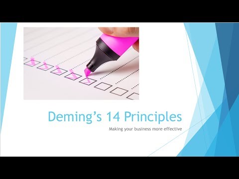 Beginning Engineers Deming's 14 Principles