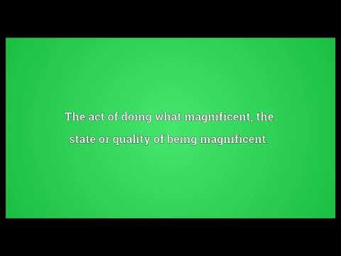 Magnificence Meaning