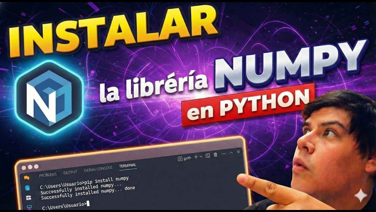 como INSTALAR la libreria NUMPY en PYTHON 👍