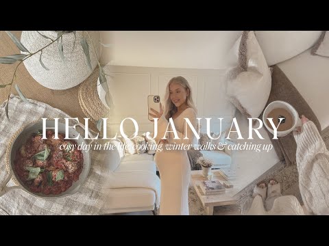 HELLO JANUARY | grocery shopping, home haul, winter walks, cooking & pregnancy Q&A