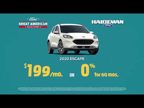 Get 0% Financing On New 2020 Ford Escapes At Haldeman Ford In Allentown!