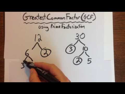 07 - Greatest Common Factor with Prime Factorization