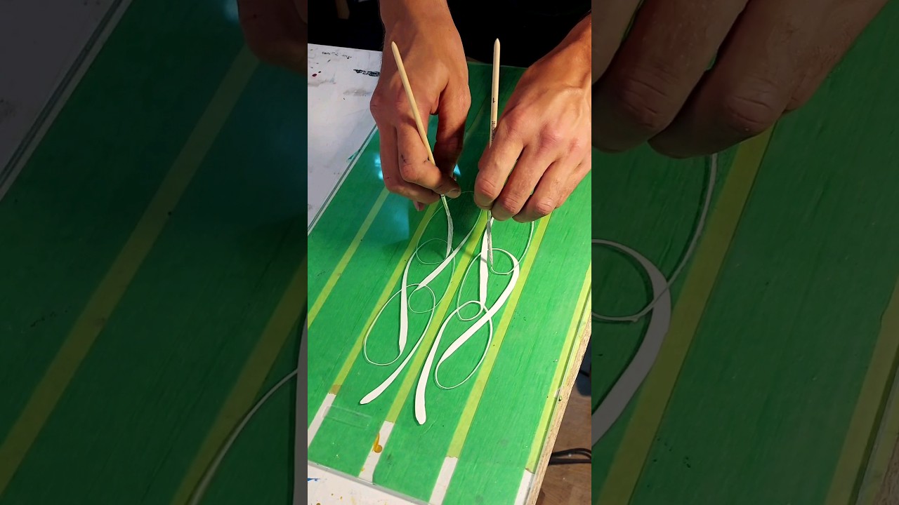 practice #pinstriping #calligraphy #kustom #handpainted #brush #hotrod #lowrider