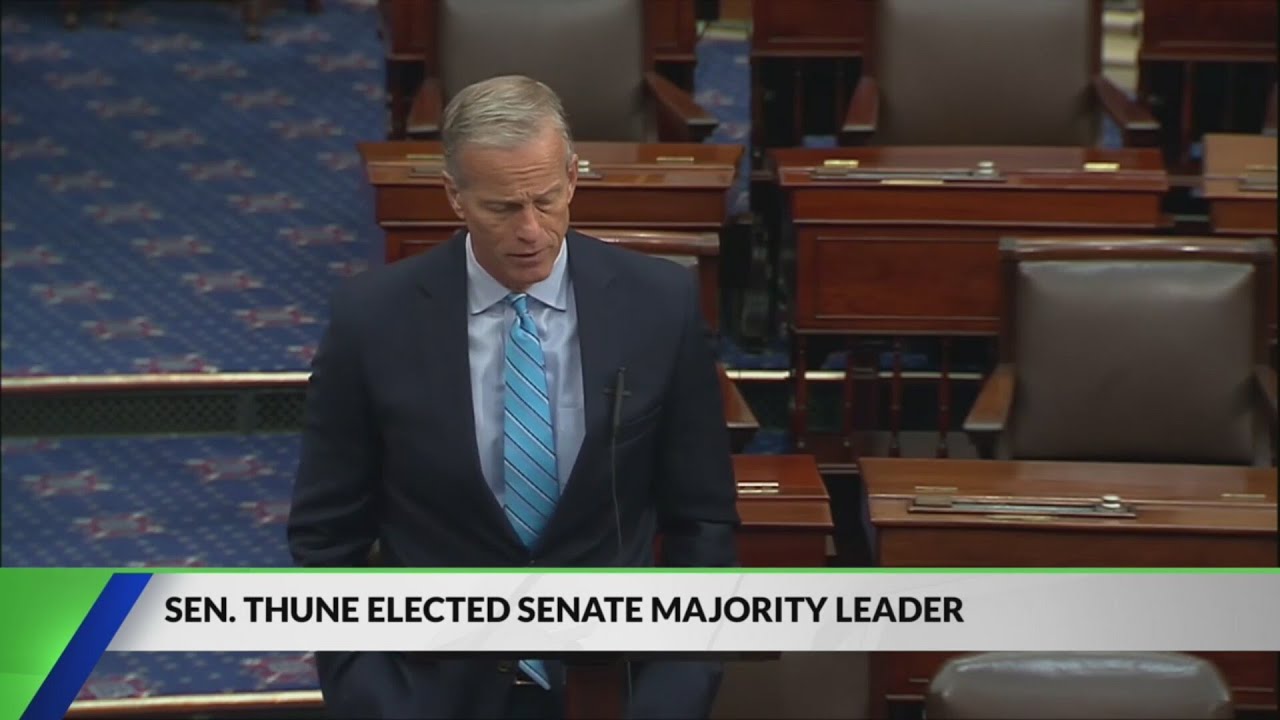 John Thune elected as Senate majority leader, succeeds Mitch McConnell
