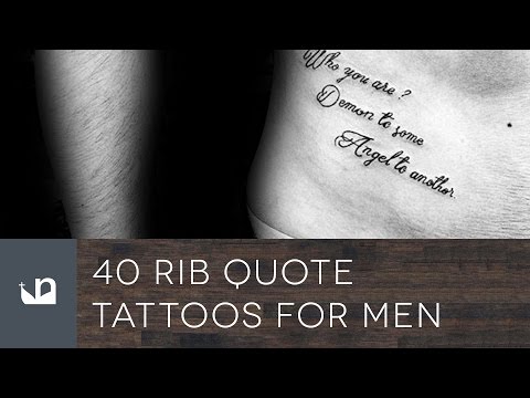 40 Rib Quote Tattoos For Men