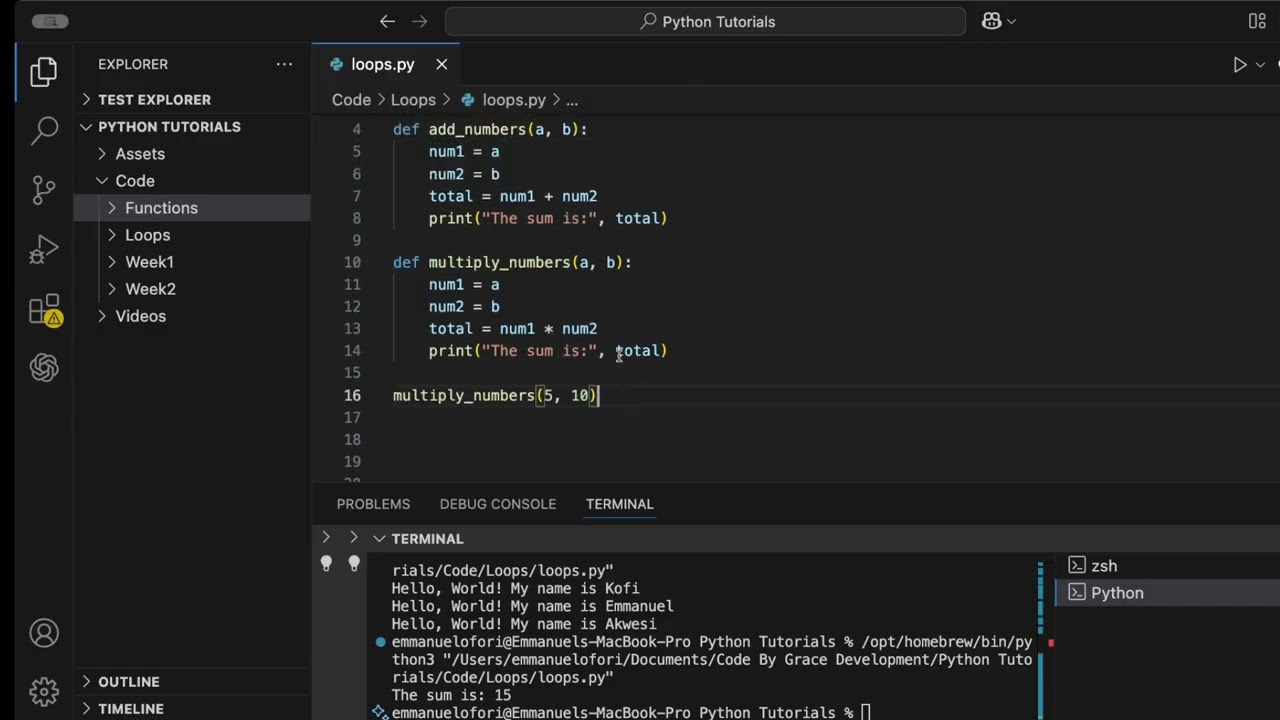 Python Functions 3 0 - Functions and Variables