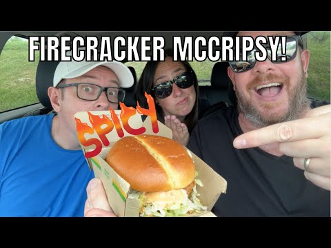 NEW McDonald's Firecracker McCrispy Sandwich review