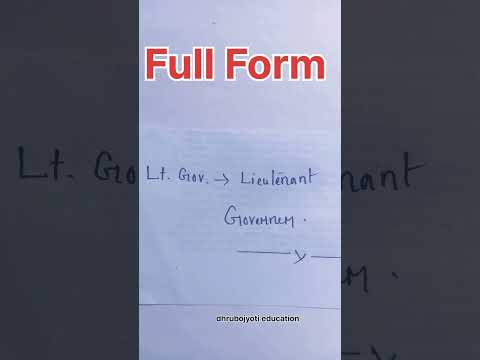 LT.GOV full form ll LT.GOV ka full form kya hota Hain ll #englishlearning #shortvideo #shorts