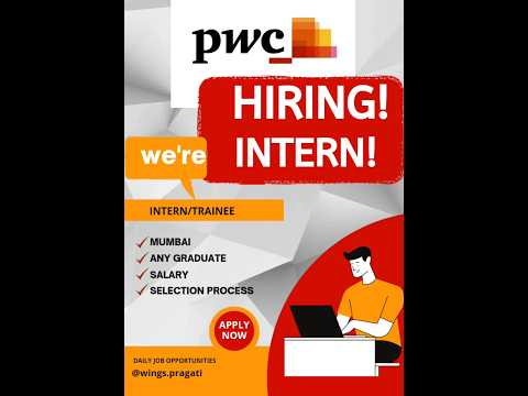 pwc hiring freshers #recruitment #share #jobs #youtubeshorts #internship #pwc #shorts #subscribe #it