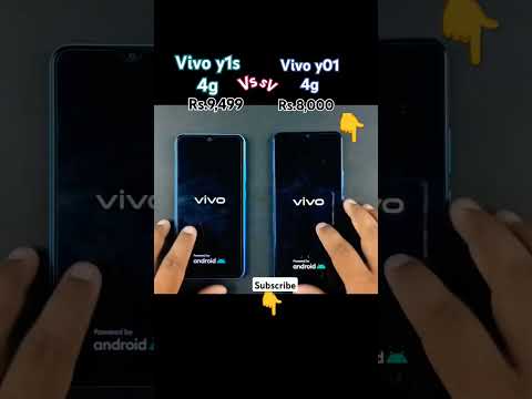 Vivo y1s 🆚 Vivo y01, y1s is 9000Rs and y01 is 8000Rs And speed test of both mobiles#trollface#shorts