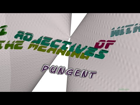 pungent - 14 adjectives which are synonyms of pungent (sentence examples)