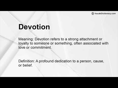 Devotion Meaning