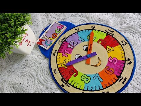 Clock project l Telling time #howtomakeclock