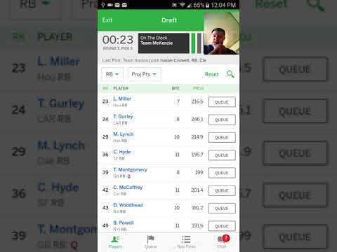 Live 2017 Fantasy Football Mock Draft - ESPN 10 Person PPR