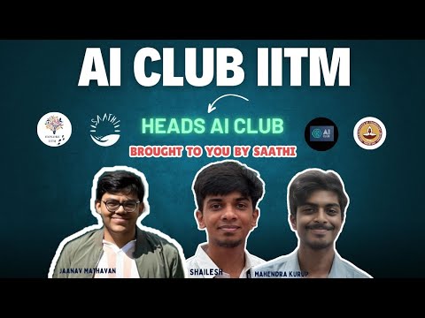 Explore IIT Madras beyond academics! Let's get started with the AI club of CFI Team at IIT Madras!