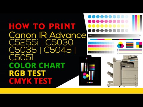 HOW TO PRINT CMYK | RGB COLOR CHART ON ADV C5255i